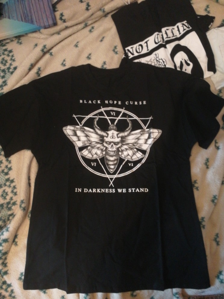 T-shirt punk noir - Black hope curse - Grunge Clothing